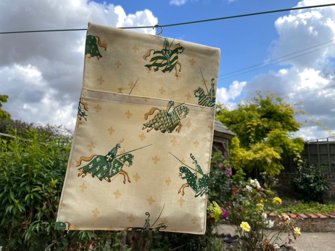 Medieval Jousting Knights in Armour on Horseback. Peg Bag in - Etsy