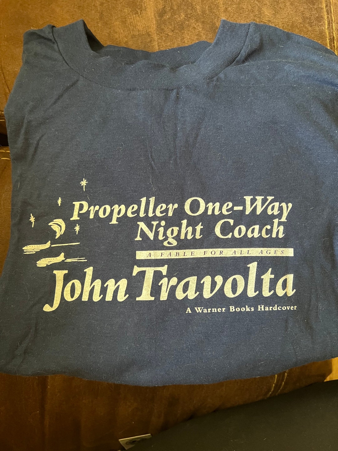 Propeller One-way Night Coach Promotional T-shirt, John Travolta ...