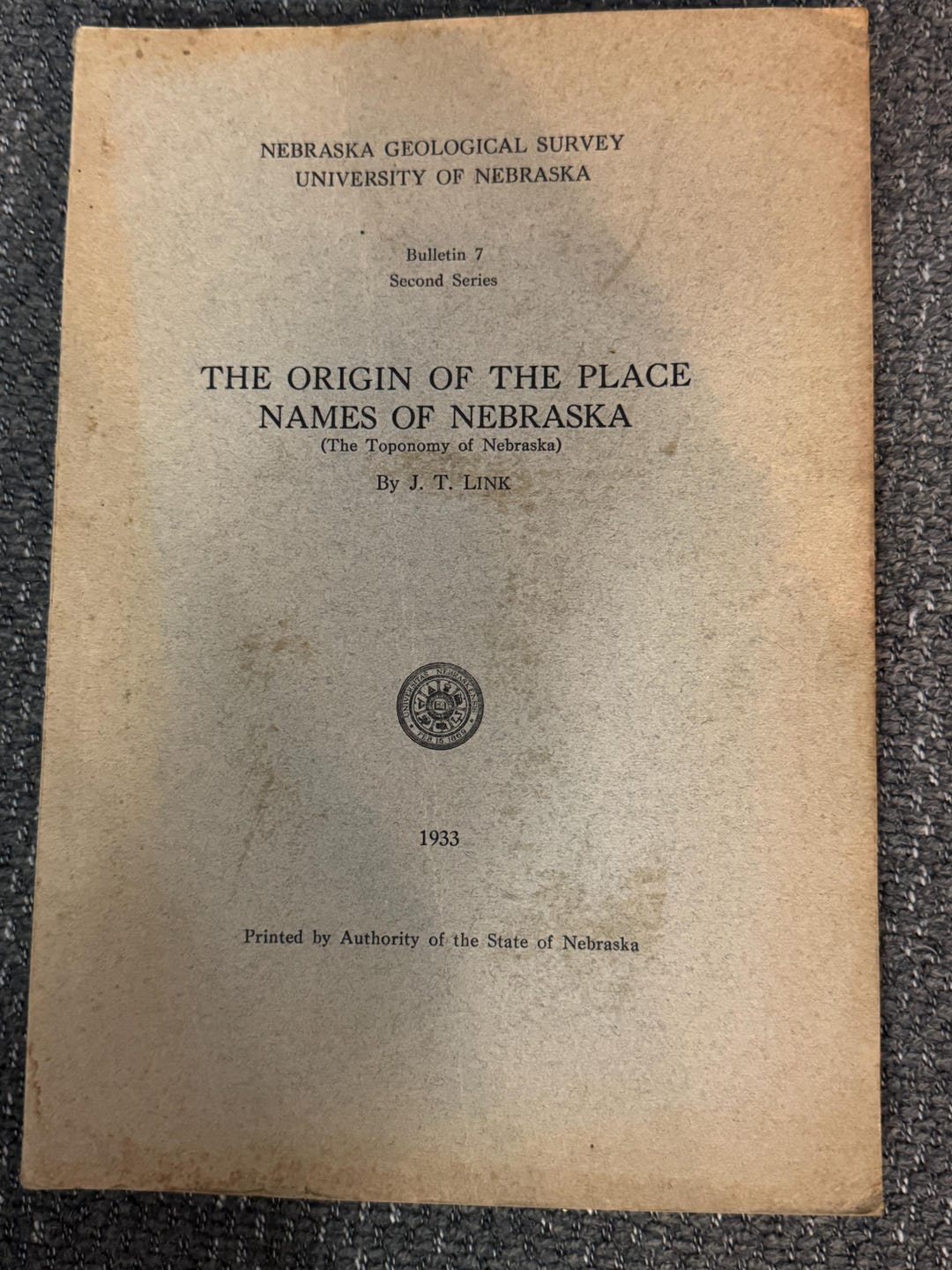 Origin of the Place Names of Nebraska - Etsy