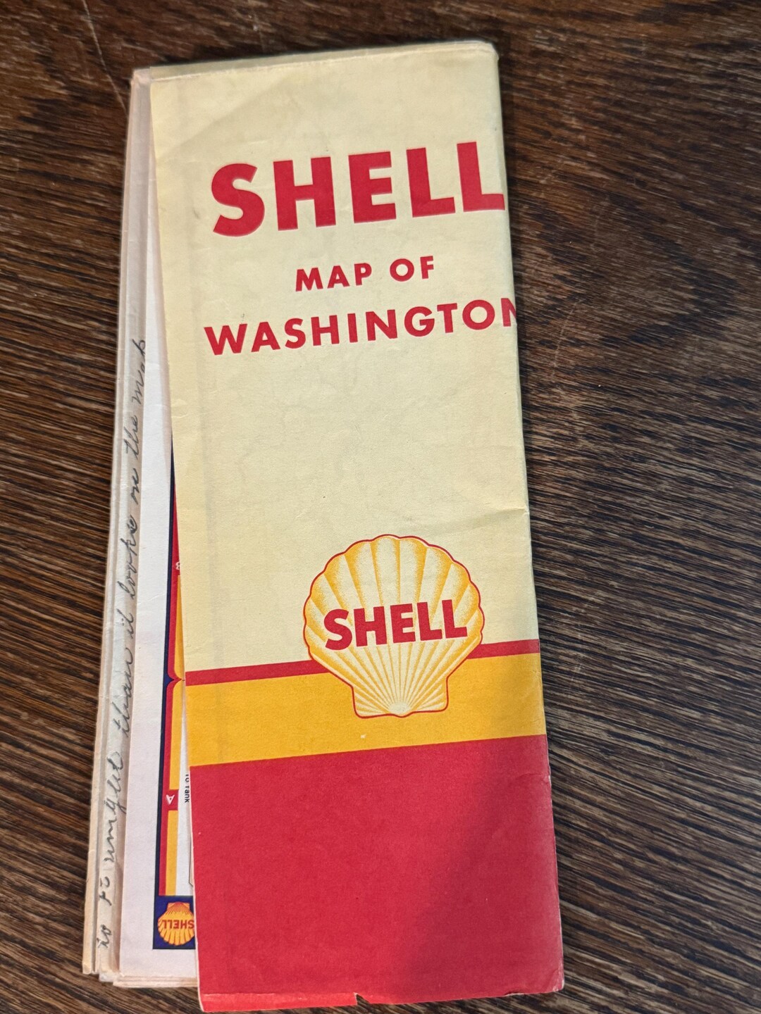 1930s Shell Road Map of Washington | Vintage Gas Station Map | Pacific ...