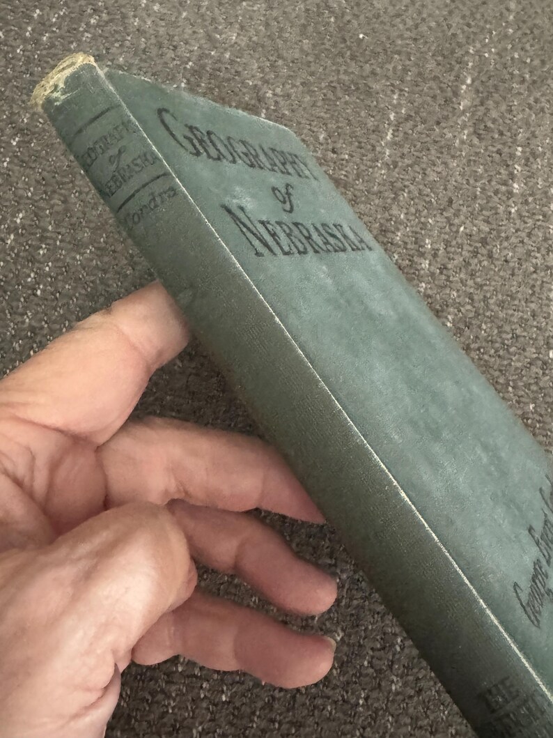 Geography of Nebraska. 1923 Sixteenth Edition George E Condra Phd ...