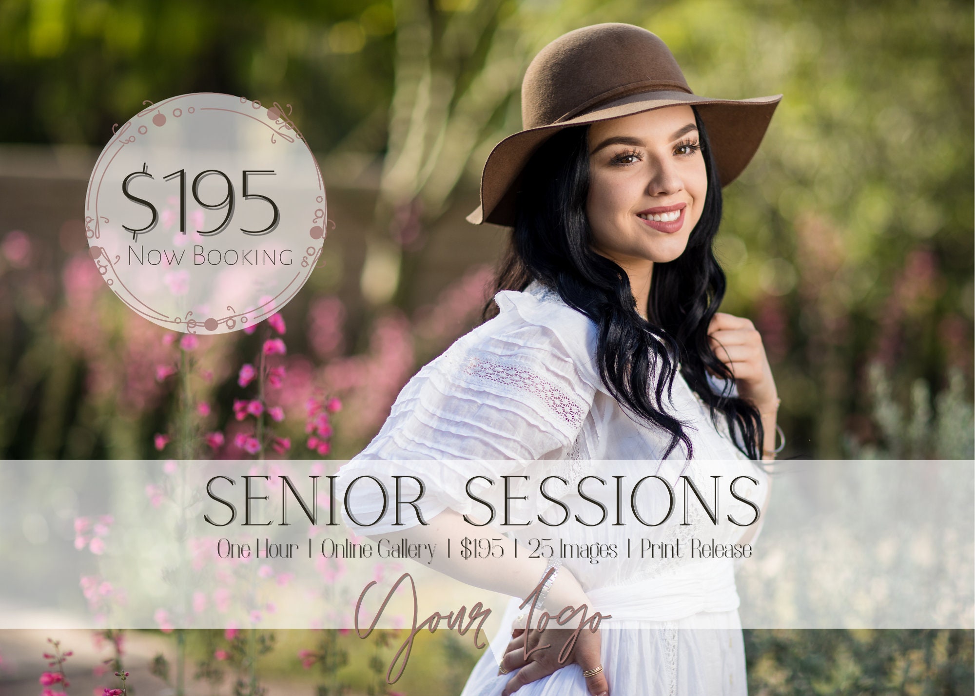 Senior Portrait Session Canva Template. Senior Session Marketing ...