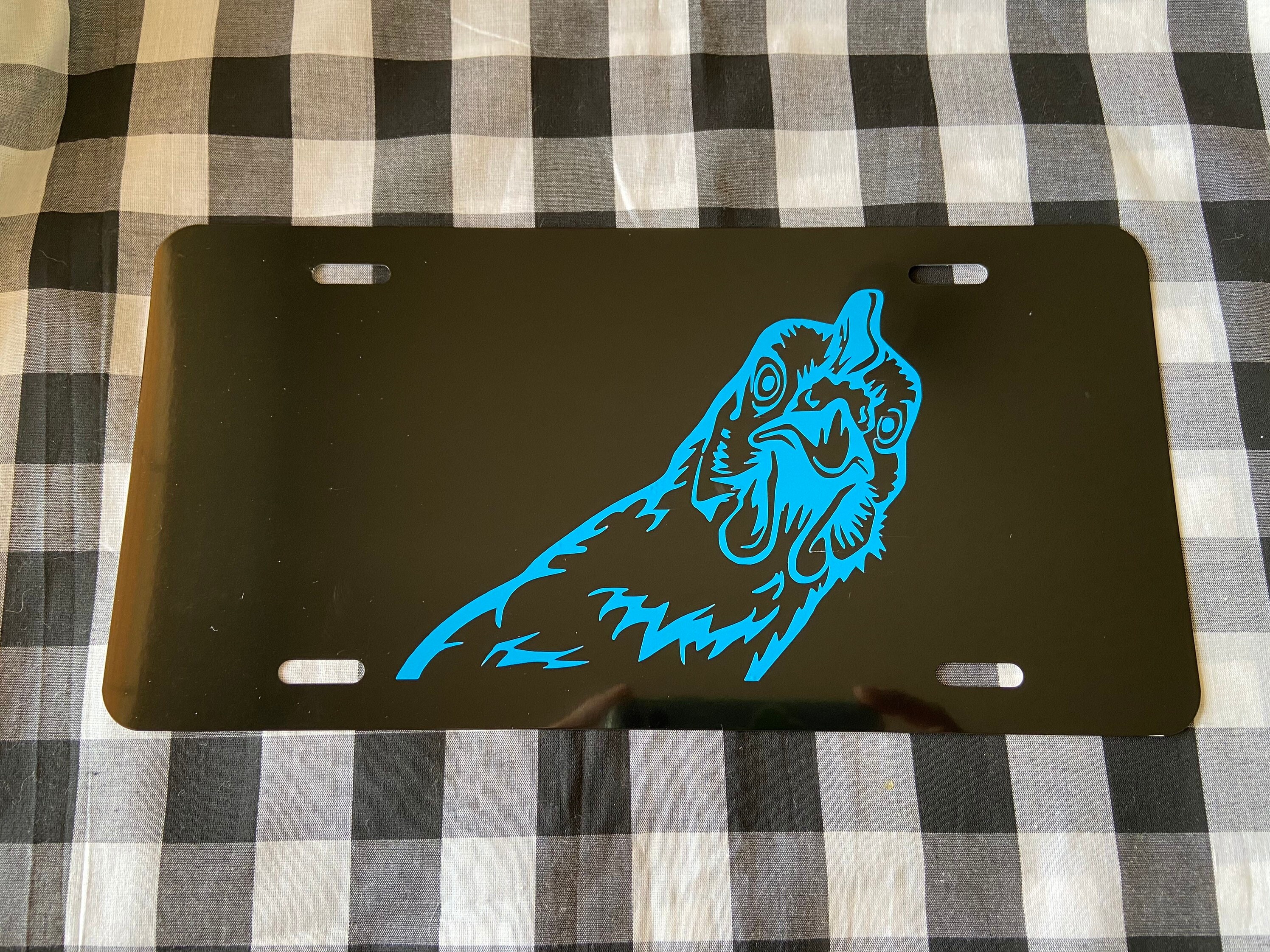 Peeking Chicken Funny Front License Plate Funny Car Tag - Etsy