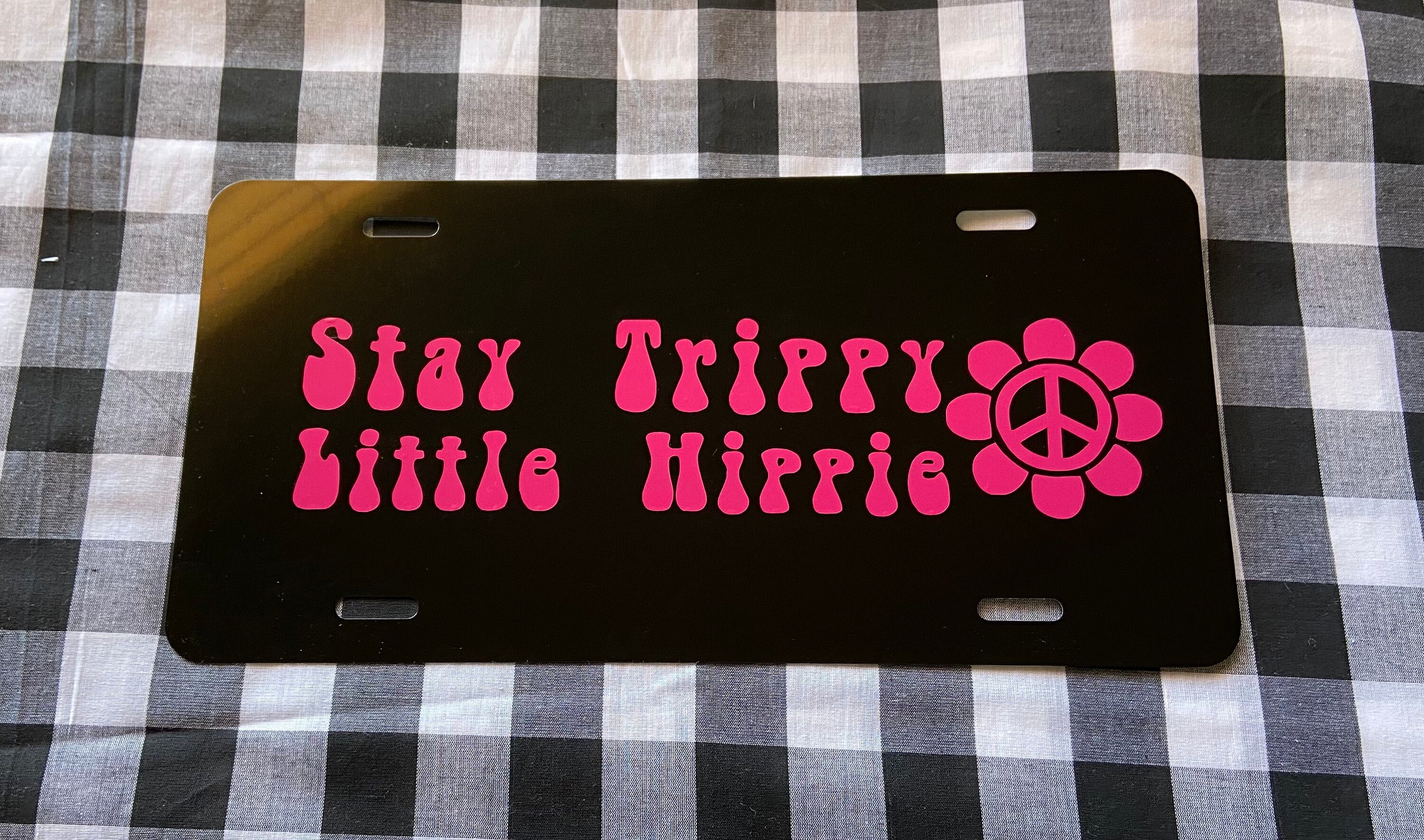 Stay Trippy Little Hippie Front License Plate Vanity Plate - Etsy