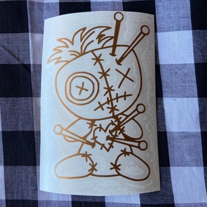 Creepy Cute Voodoo Doll Vinyl Decal | Car Decal | Truck Decal | Laptop ...