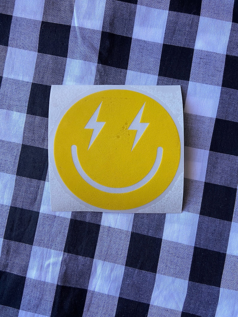 Smiley Face Vinyl Decal Car Decal Truck Decal Laptop - Etsy