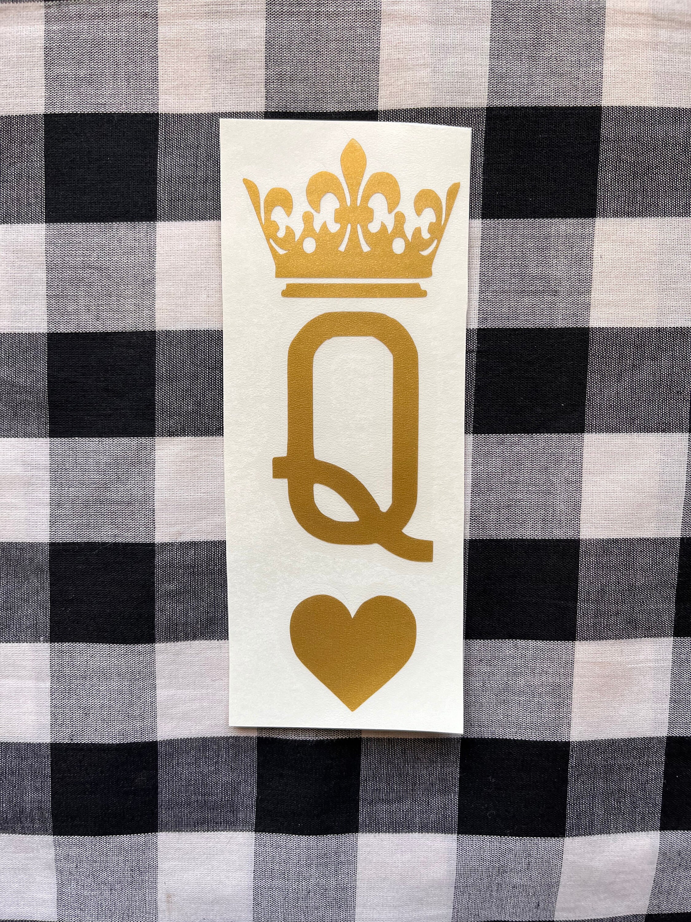 Queen of Hearts Handmade Vinyl Decal | Handmade Decal | Queen of Hearts ...