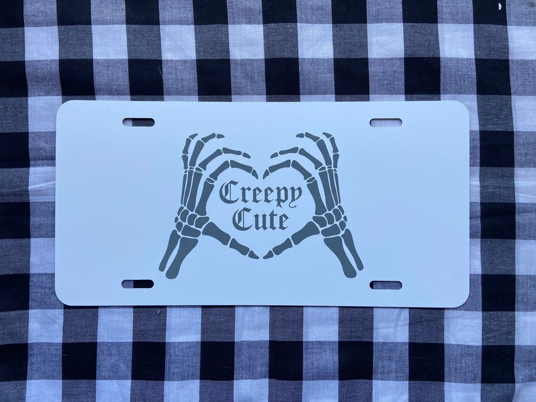 Creepy Cute Skully Hands Cute Front License Plate Car Tag - Etsy