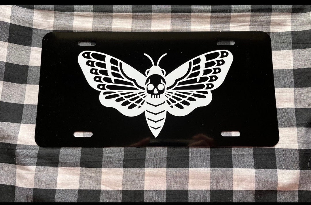 Death Moth Front License Plate Car Tag Vanity Plate Front License Plate ...