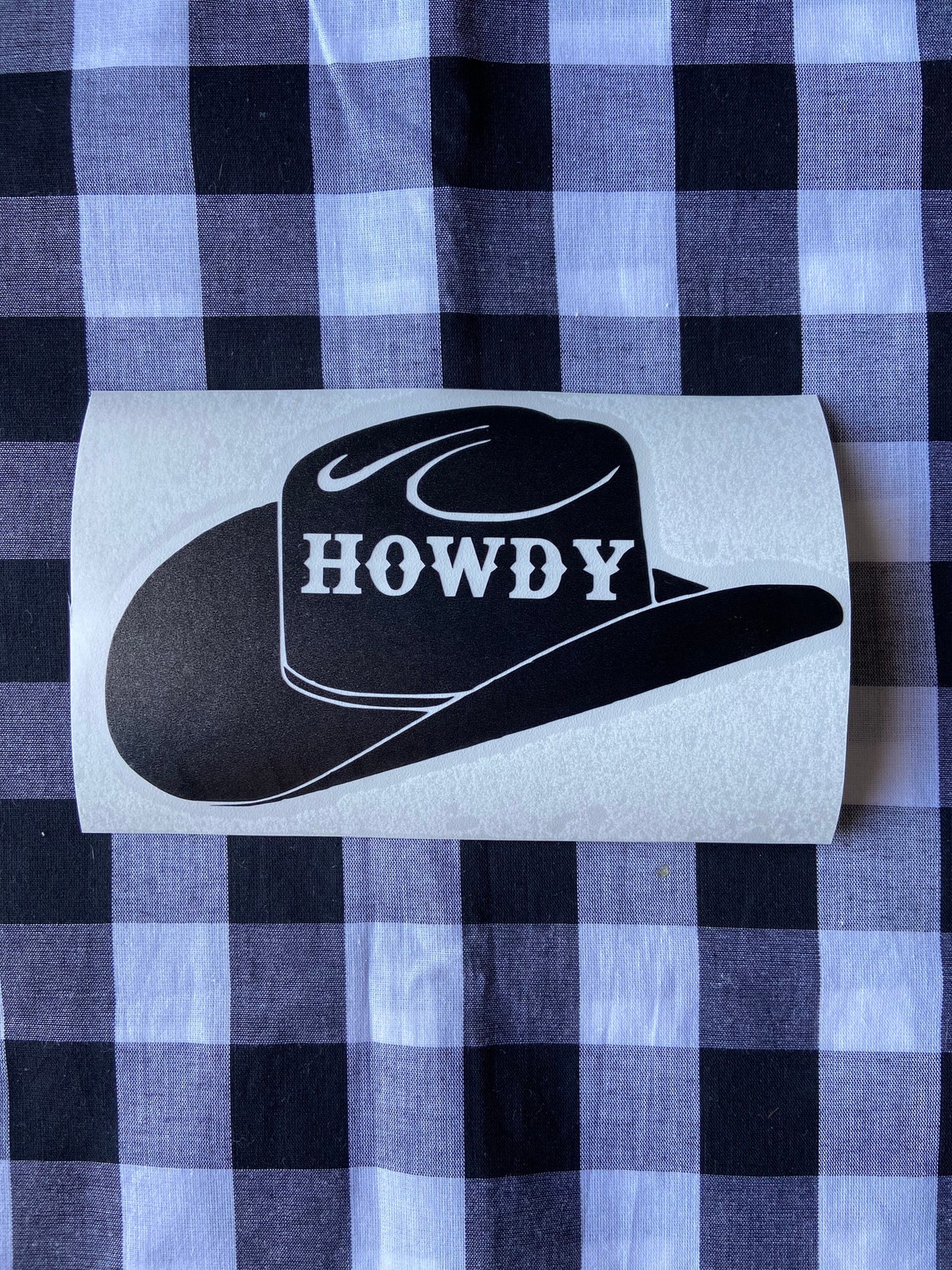 Howdy Cowboy Hat Vinyl Decal Car Decal Truck Decal - Etsy