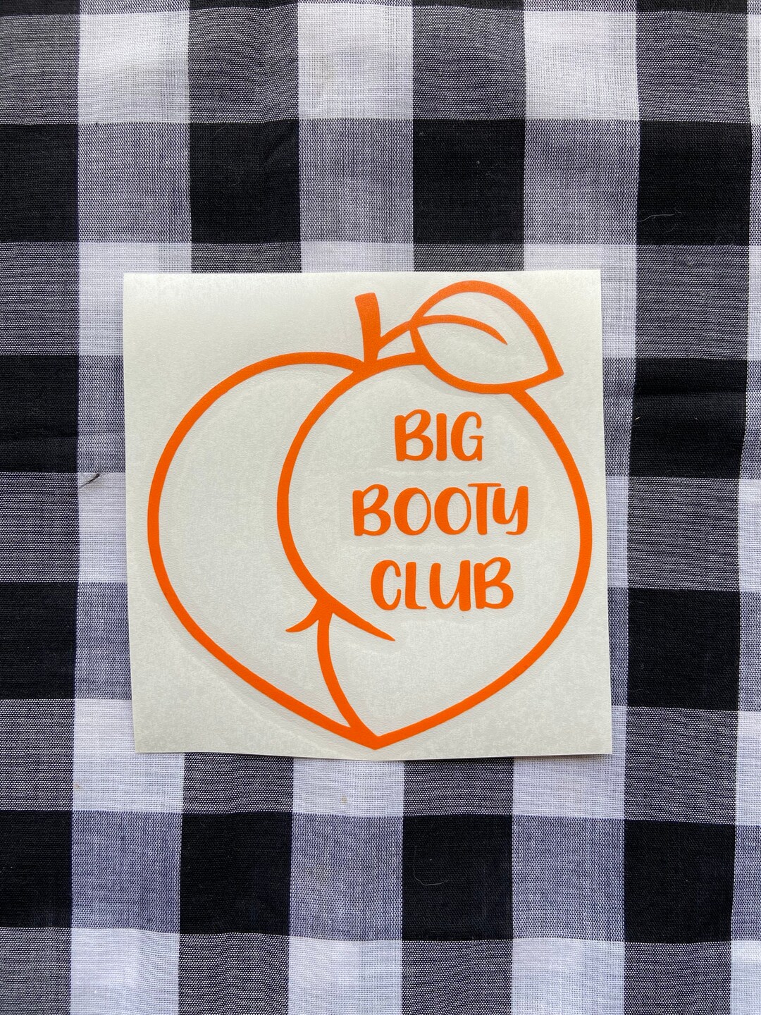Big Booty Club Funny Vinyl Decal | Car Decal | Truck Decal | Laptop ...