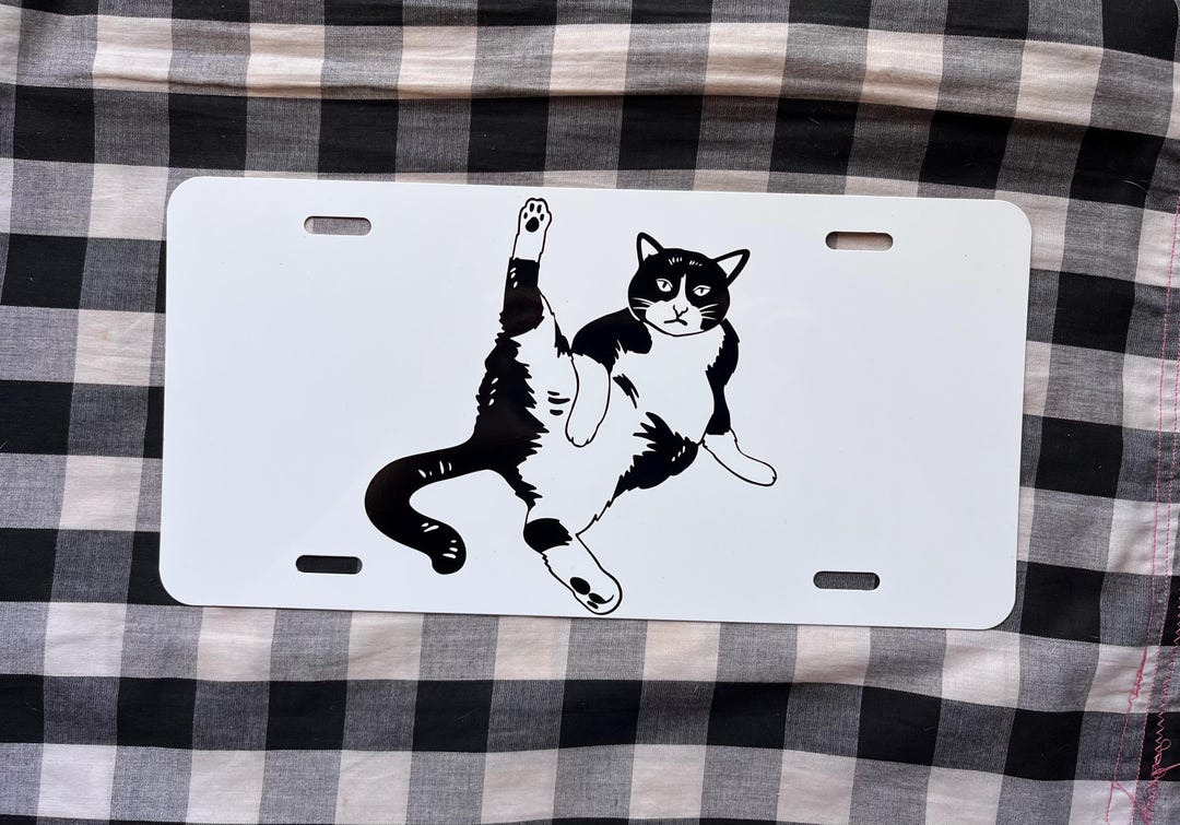 Sassy Cat Funny Front License Plate | Car Tag | Vanity Plate | Funny ...