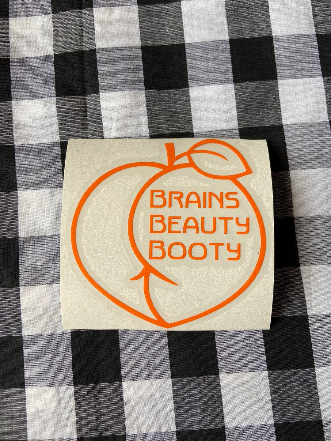 Brains Beauty Booty Vinyl Decal | Car Decal | Truck Decal | Laptop ...