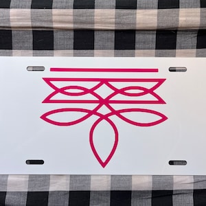 Boot Stitch Cute Front License Plate | Car Tag | Vanity Plate | Front ...