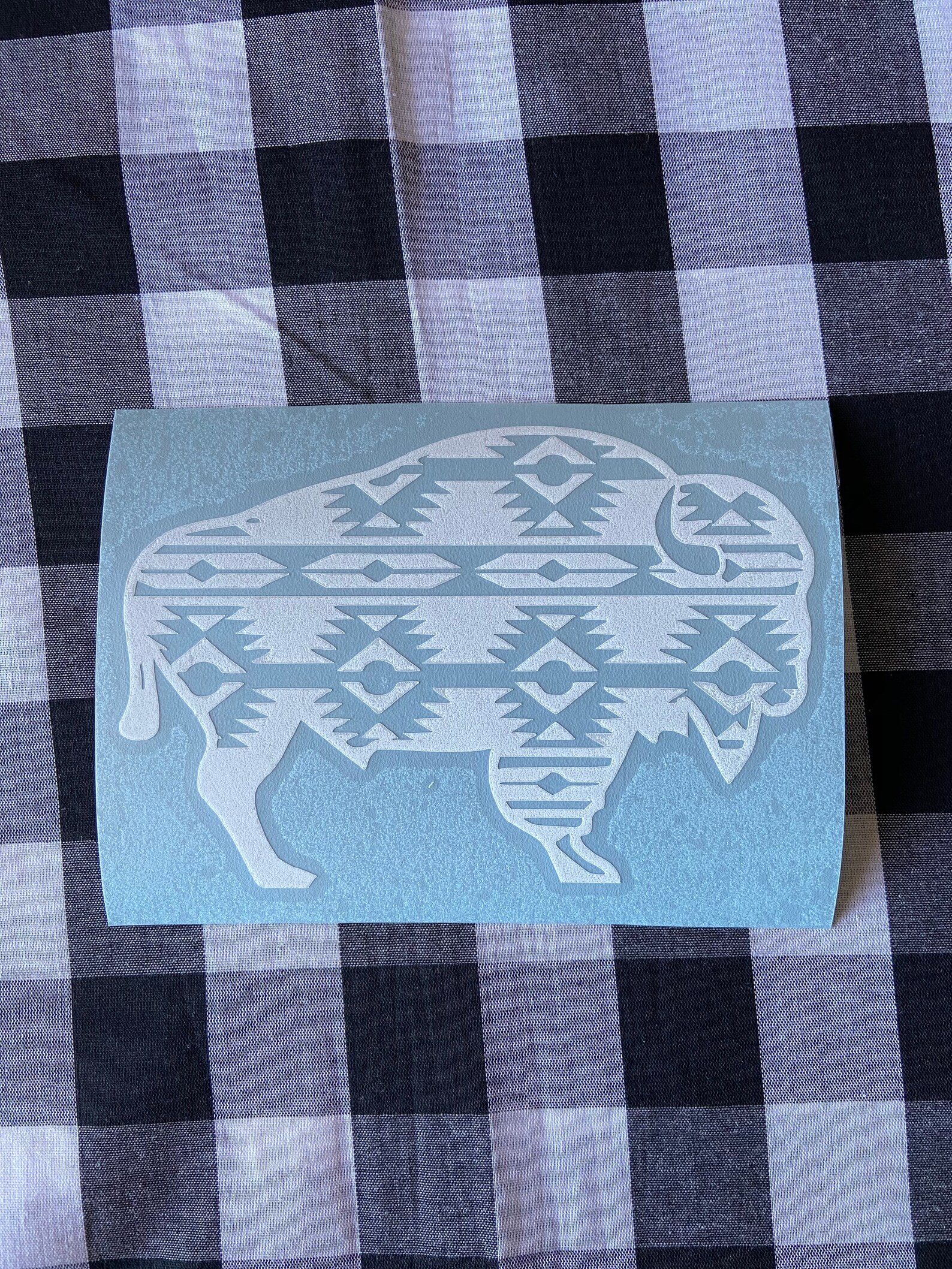 Aztec Bison Vinyl Decal | Car Decal | Truck Decal | Laptop Decal ...
