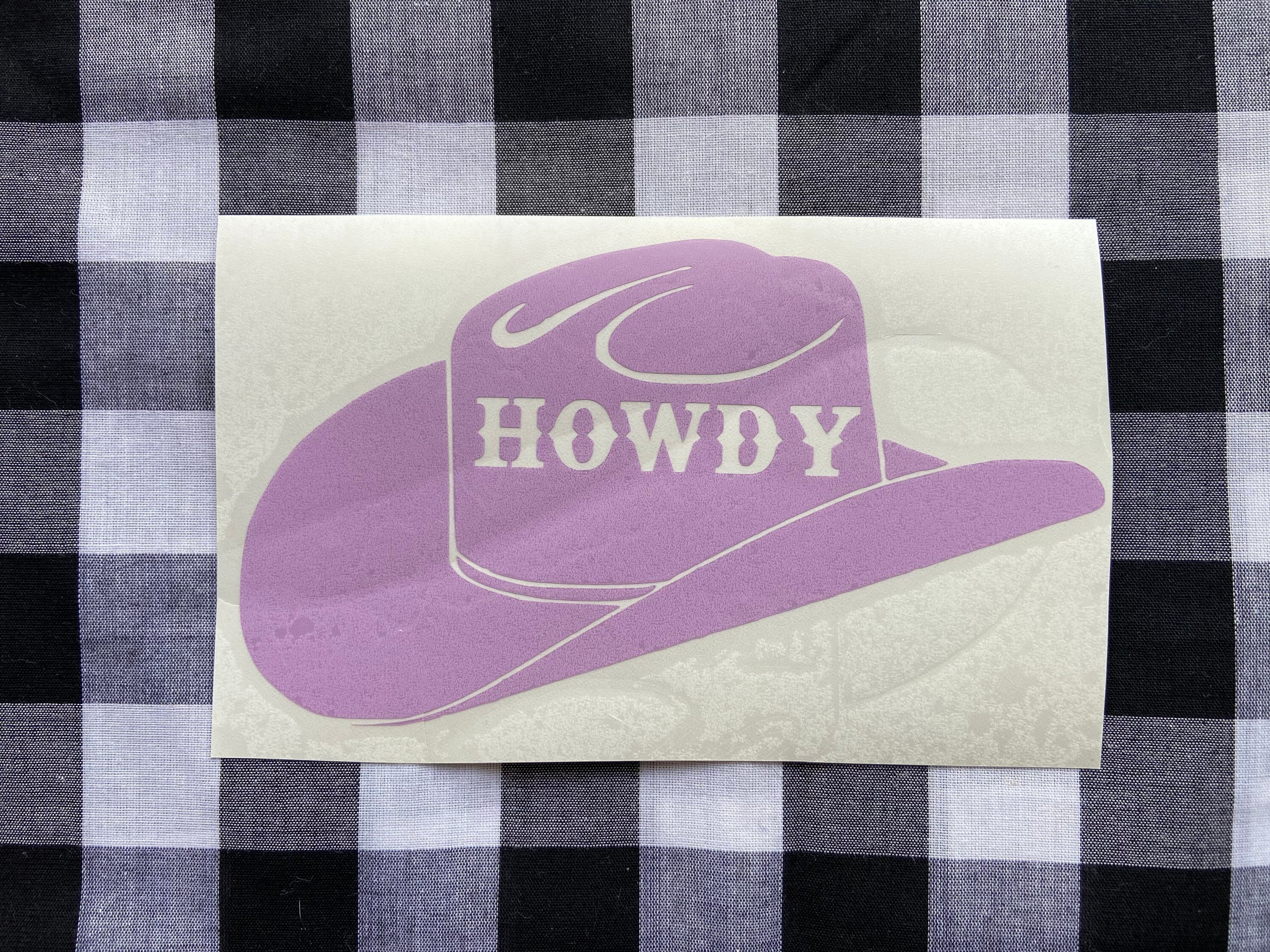 Howdy Cowboy Hat Vinyl Decal Car Decal Truck Decal - Etsy