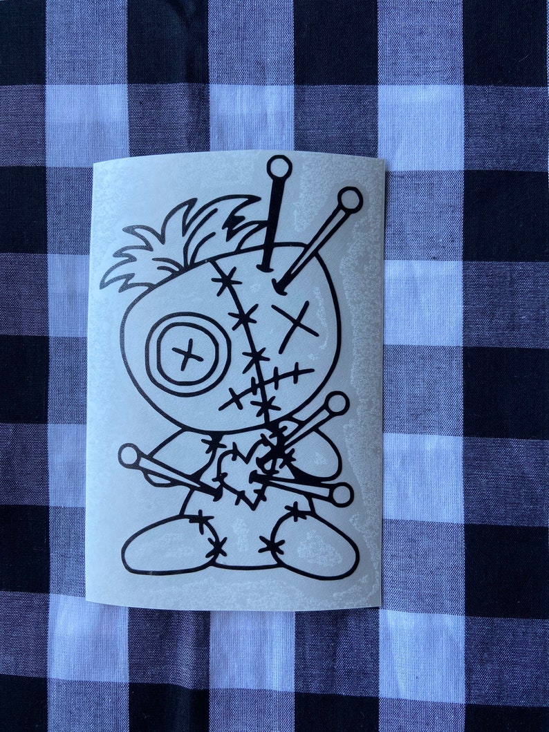 Creepy Cute Voodoo Doll Vinyl Decal Car Decal Truck Decal - Etsy