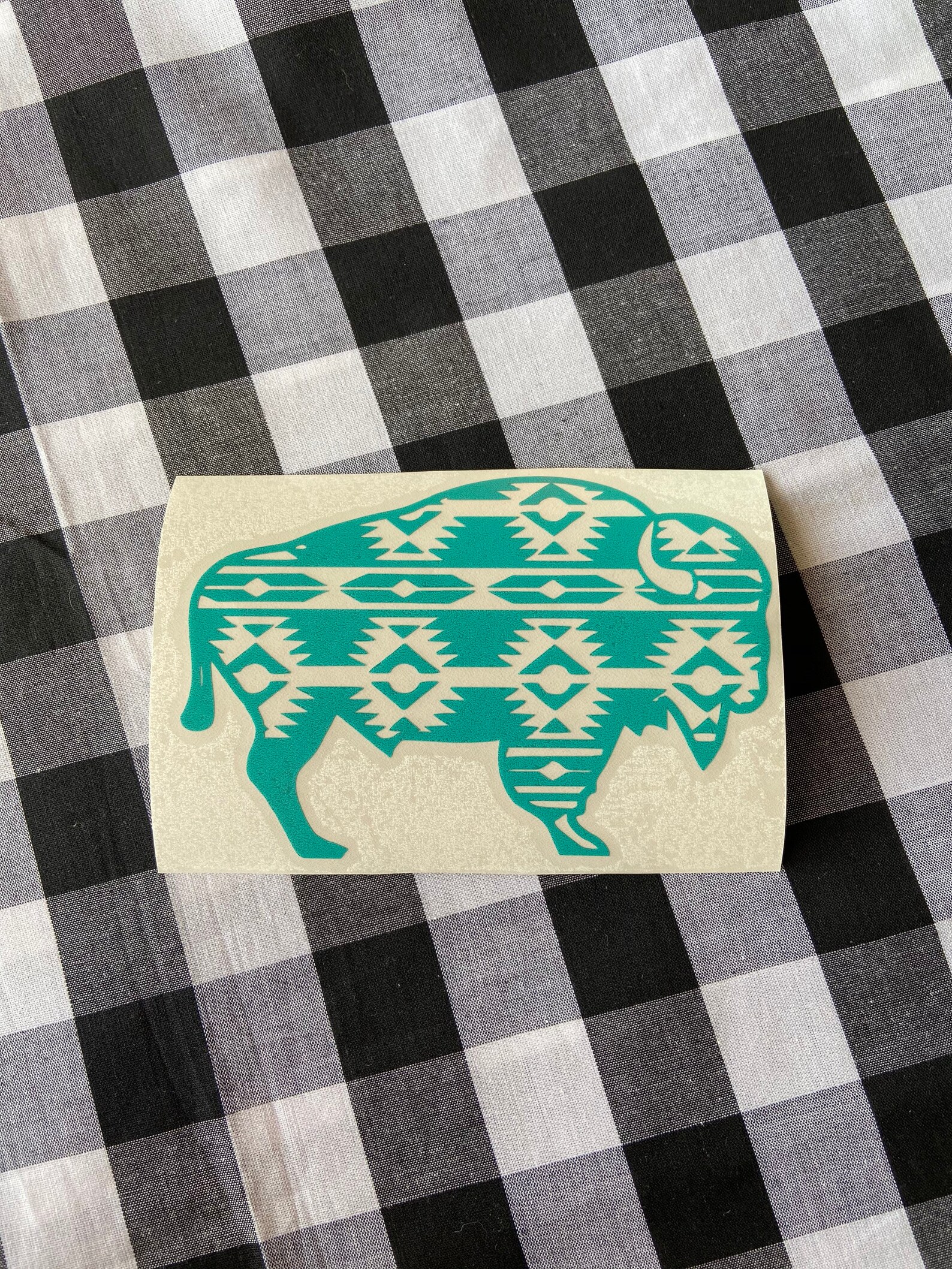 Aztec Bison Vinyl Decal | Car Decal | Truck Decal | Laptop Decal ...