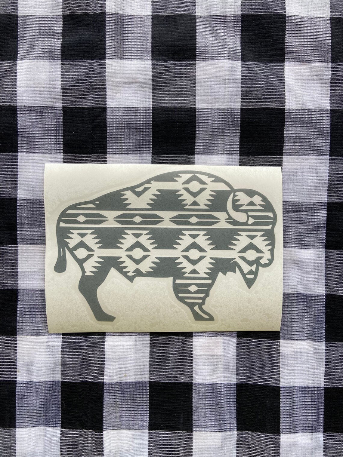 Aztec Bison Vinyl Decal | Car Decal | Truck Decal | Laptop Decal ...