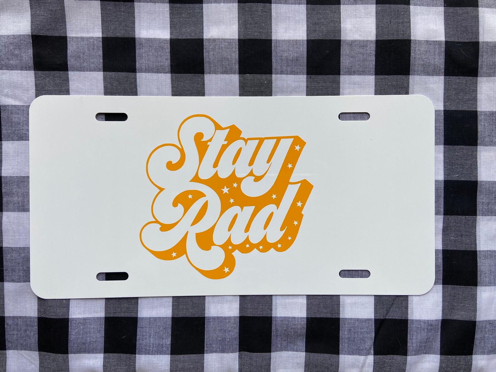 Stay Rad Front License Plate Stay Rad Car Tag Front - Etsy