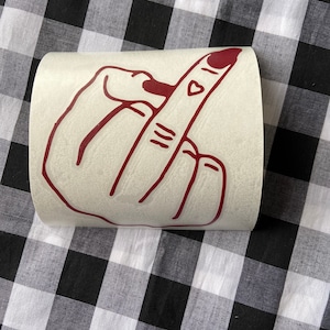 Girly Middle Finger Funny Vinyl Decal | Funny Decal | Middle Finger ...