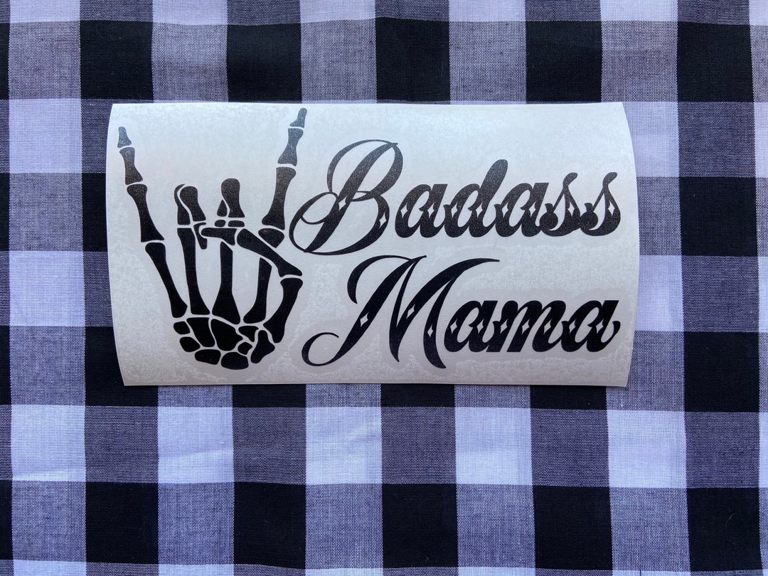Badass Mama Cute Vinyl Decal Car Decal Truck Decal Laptop Decal Cute ...