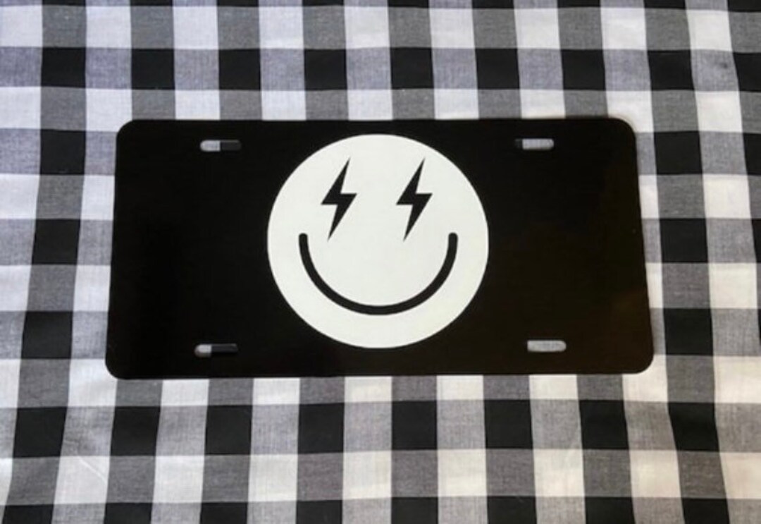 Smiley Face Front License Plate | Car Tag | Vanity Plate | Front ...