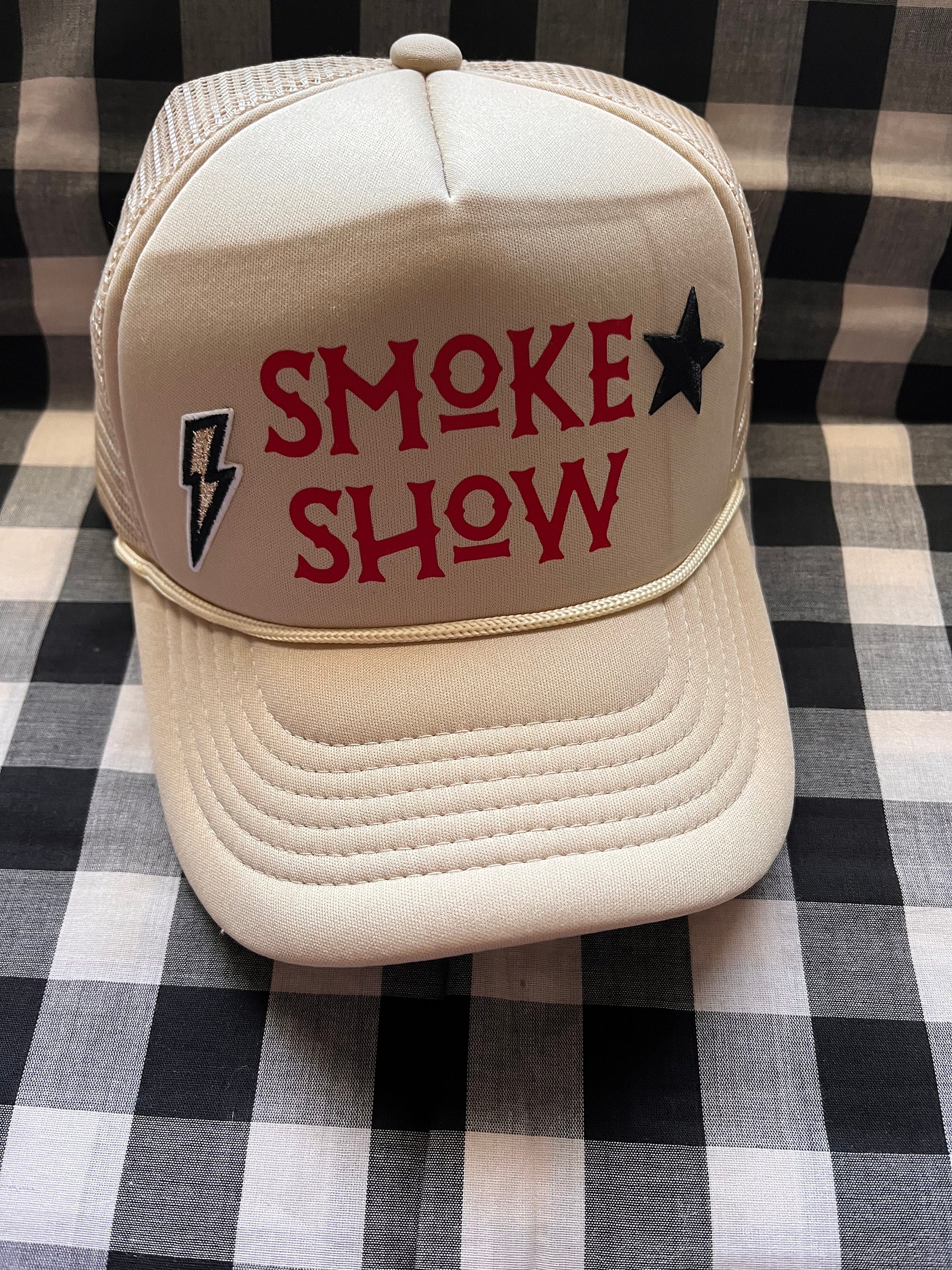 Smoke Show Cute Patch Foam Front Trucker Hat | Trucker Hat | Cute ...
