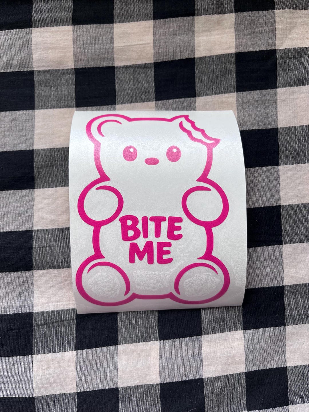 Bite Me Gummy Bear Cute Vinyl Decal - Etsy