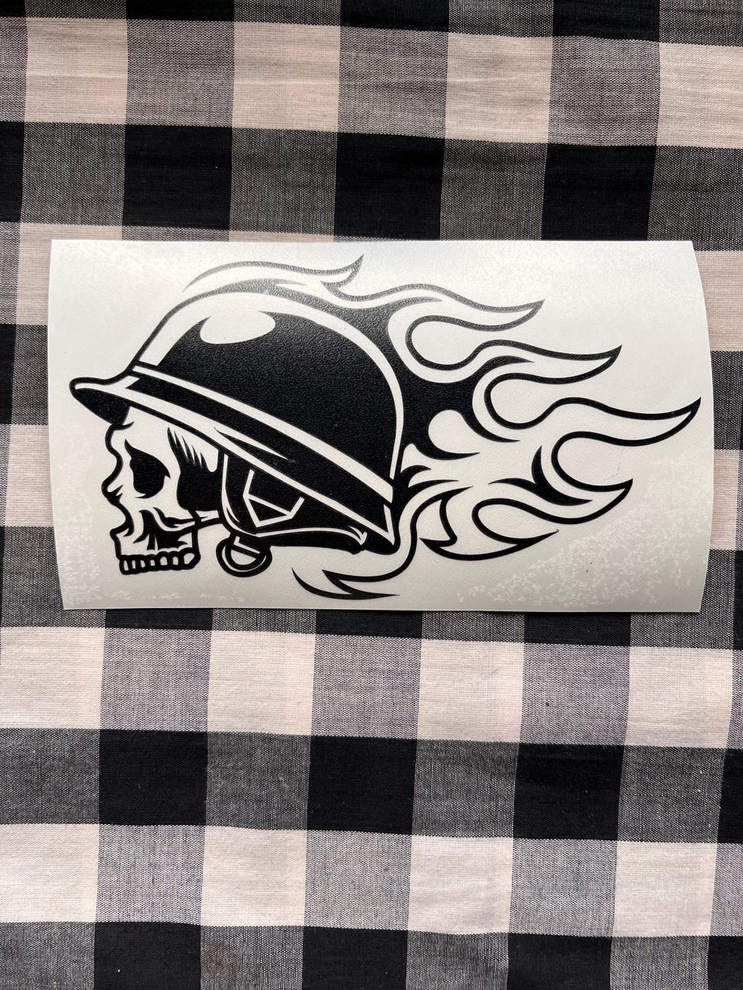 Skull Rider Vinyl Decal | Car Decal | Truck Decal | Laptop Decal ...