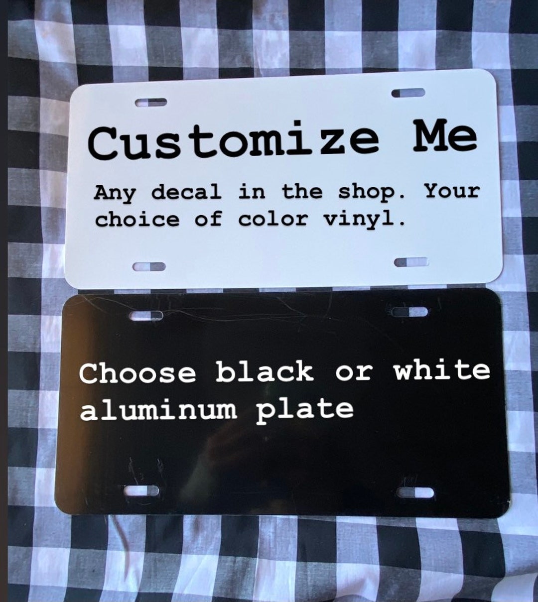 Personalized Front License Plate Car Tag Front License Plate Custom ...