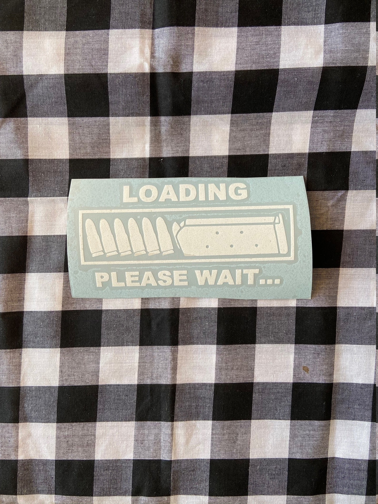 Loading Please Wait Funny Vinyl Decal | Gun Owner Decal | Gun Lover ...