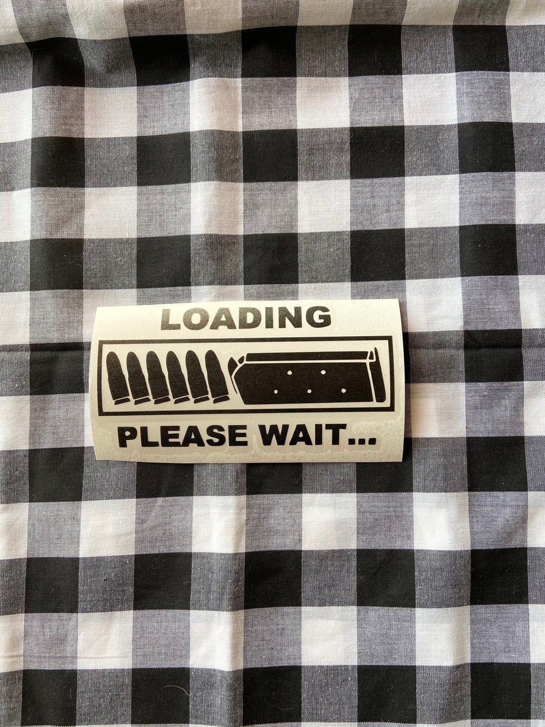 Loading Please Wait Funny Vinyl Decal | Gun Owner Decal | Gun Lover ...