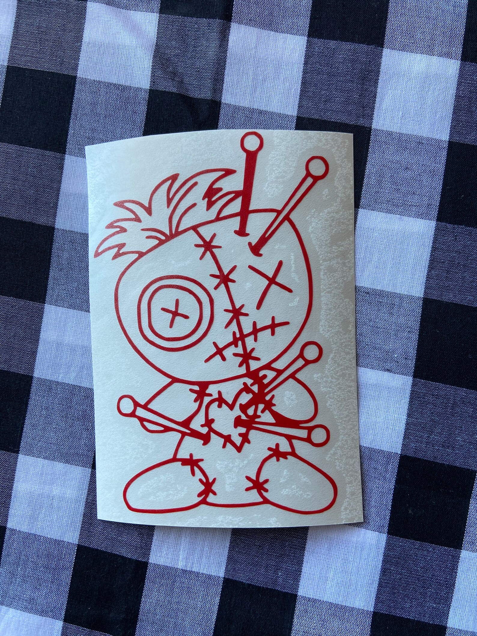 Creepy Cute Voodoo Doll Vinyl Decal Car Decal Truck Decal - Etsy