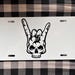 Skull Metal Hand Front License Plate | Car Tag | Vanity Plate | Front ...