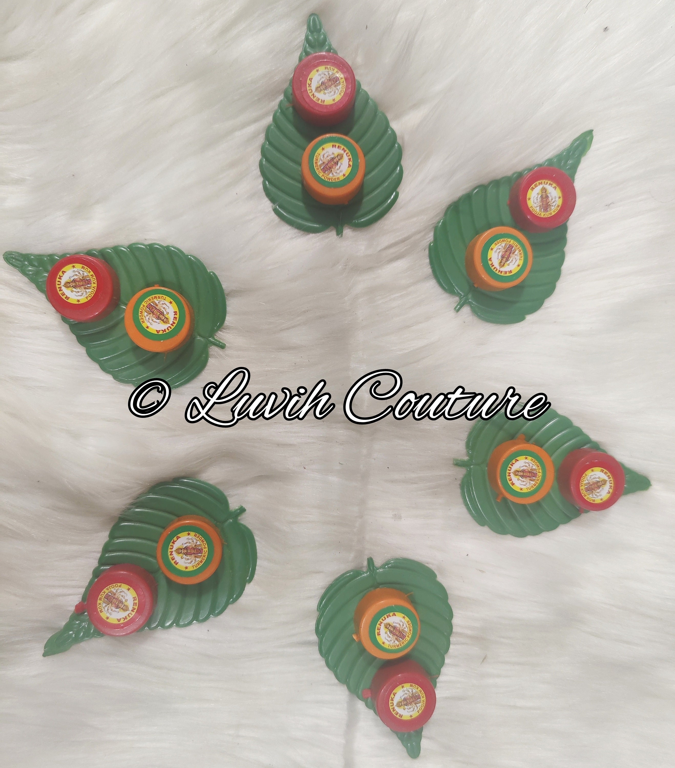 Haldi Kumkum/pasupu Kumkuma/leaf Haldi Kumkum/ Pooja Items/ - Etsy