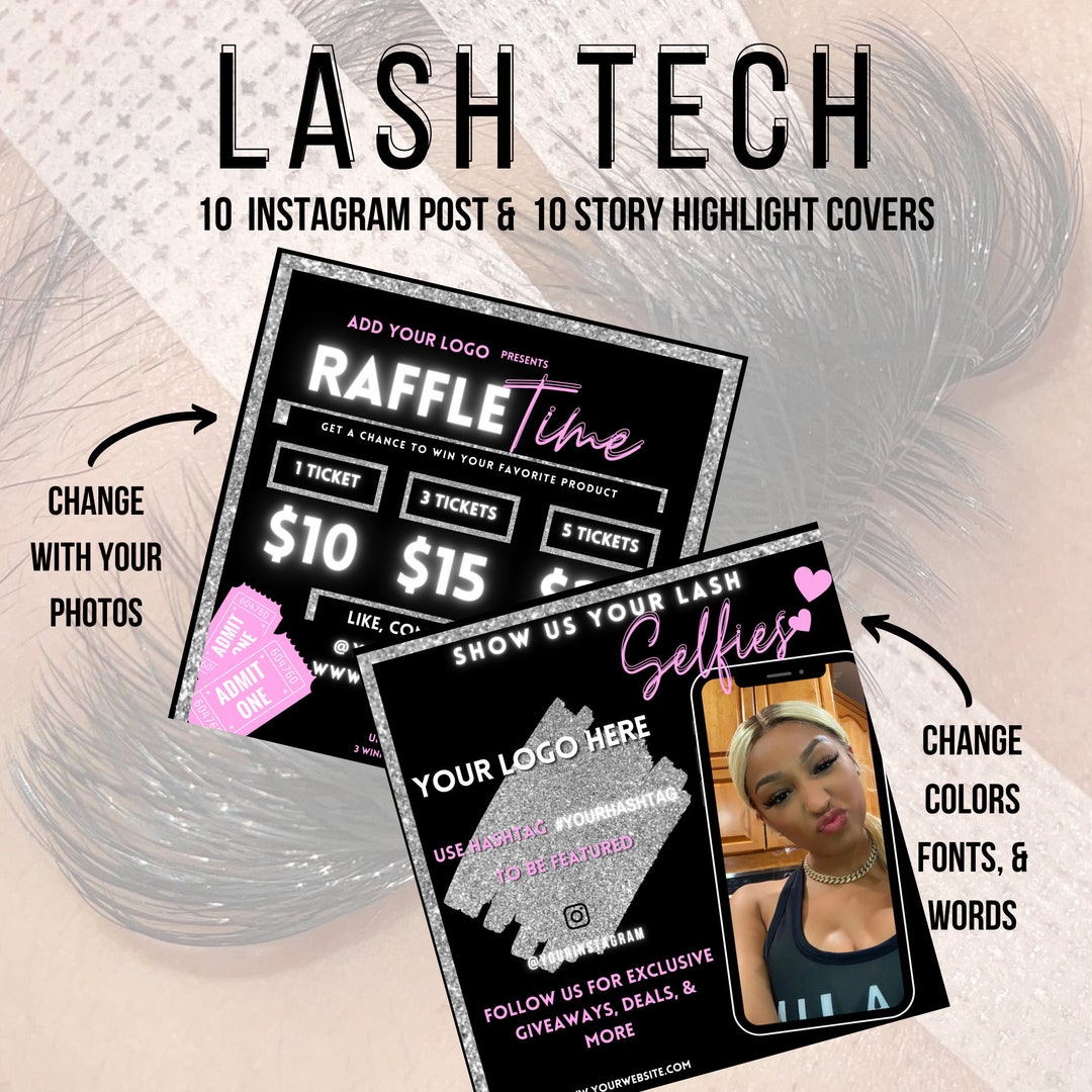 DIY Lash Technician Flyer, DIY Eyelash Extension Flyer, Editable Flyer ...