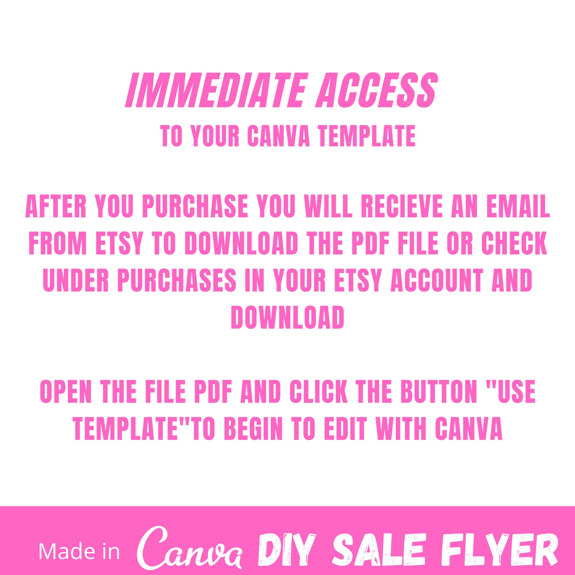 Summer Blowout Sale Flyer Summer End Sale Flash Sale Flyer - Etsy
