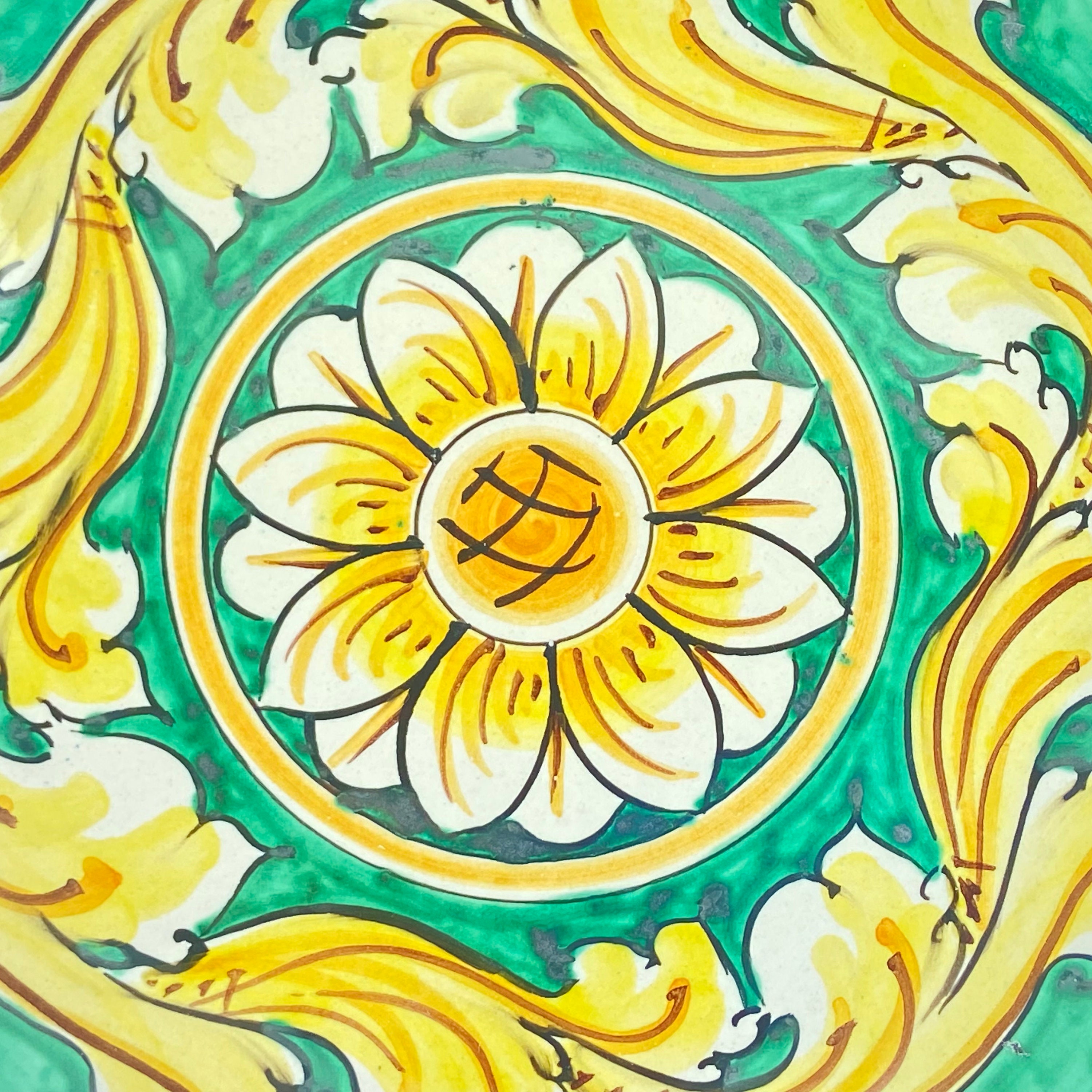 Decorative Round Plate Handmade in Italy Painted by Hand - Etsy UK