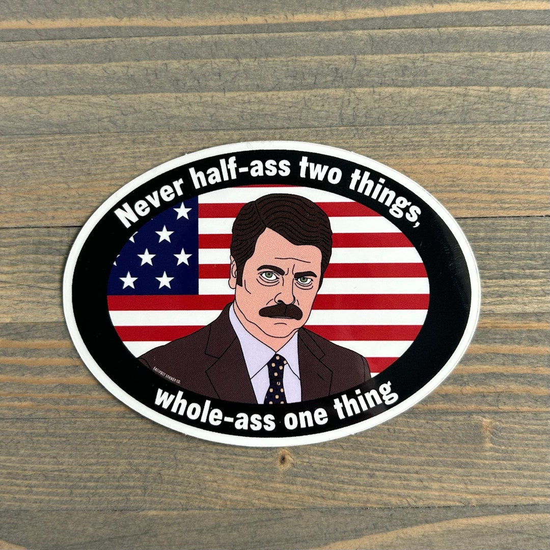 Ron Swanson Motivational Sticker - Etsy
