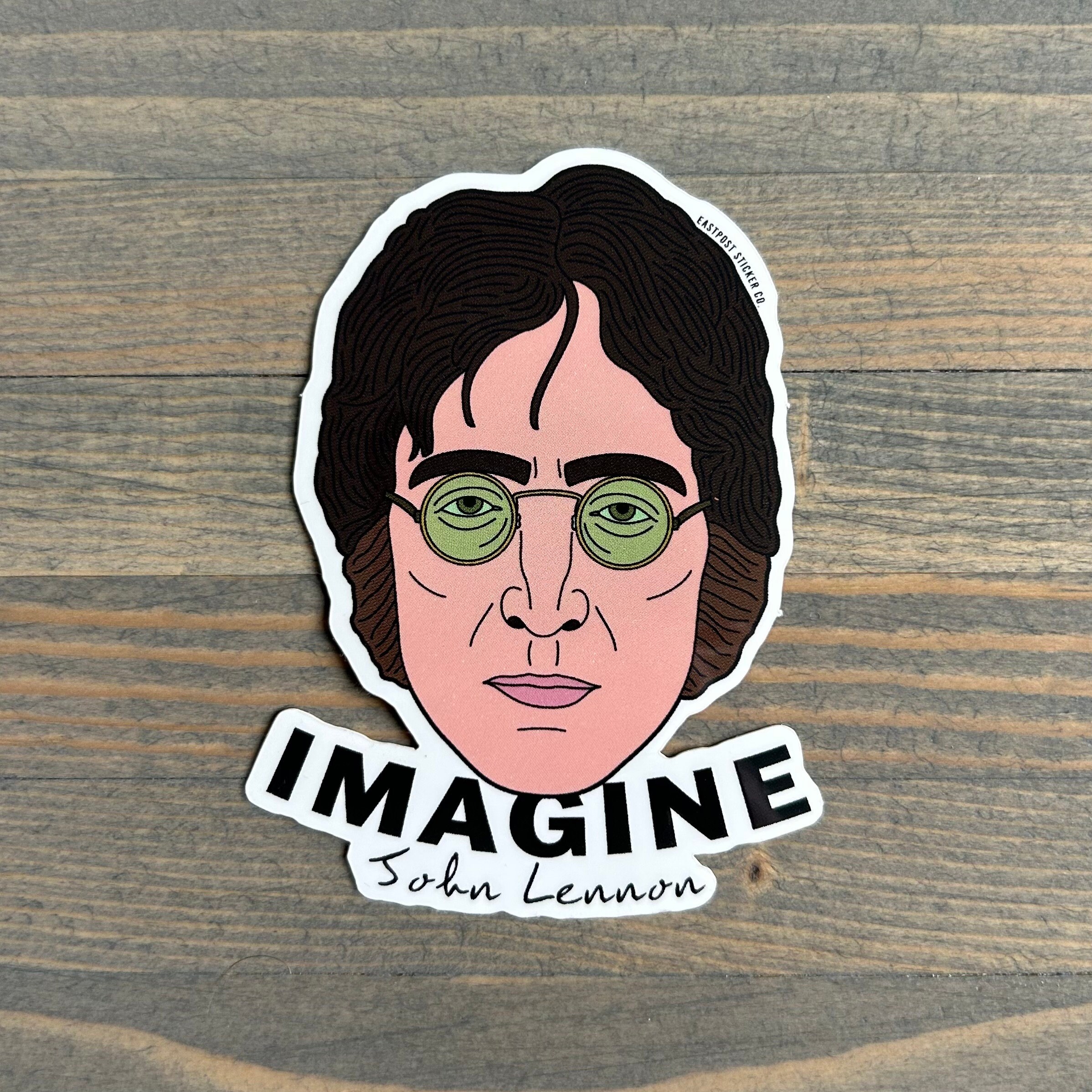 John Lennon Imagine Sticker - Etsy