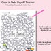 Color in Debt Payoff Tracker - "so Sweet to Be Debt Free" - 100 Candies ...