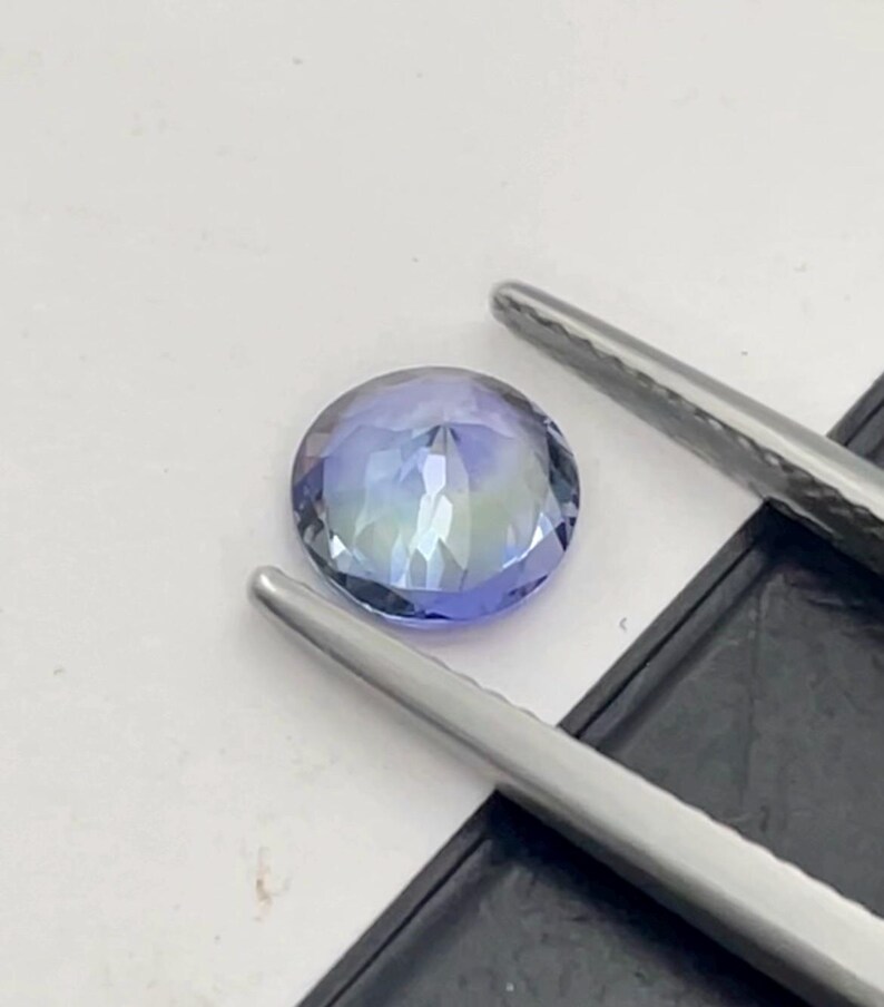 Special Color Tanzanite 1.30 Cts 7.2 Mm Mermaid Tanzanite Blue Green ...