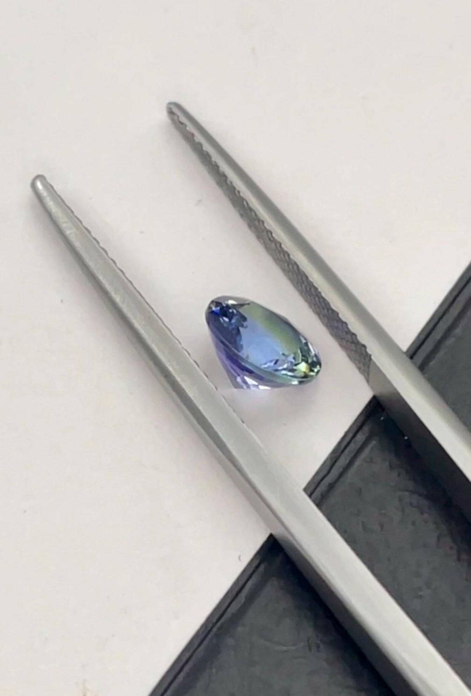 Special Color Tanzanite 1.30 Cts 7.2 Mm Mermaid Tanzanite Blue Green ...