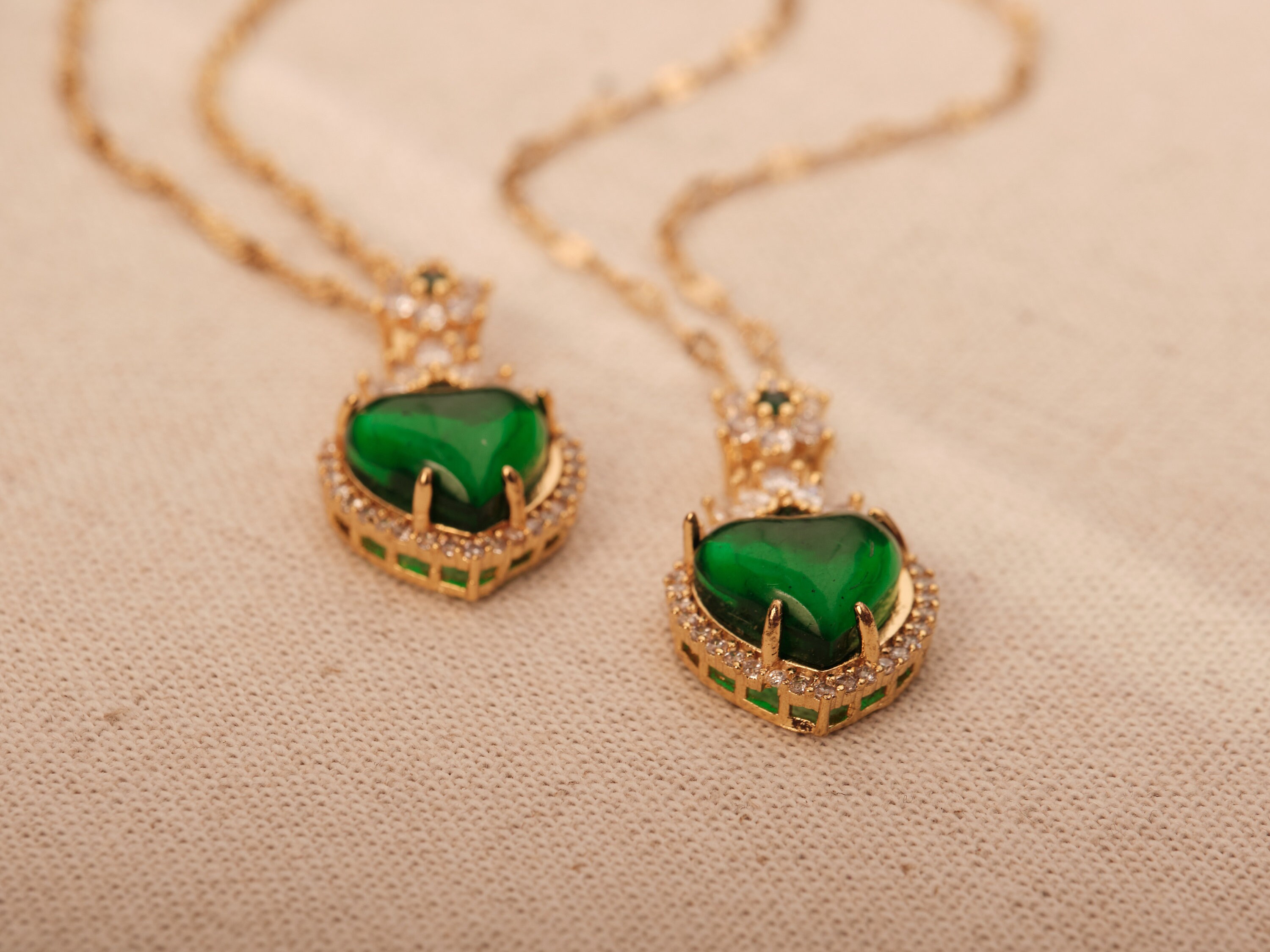 18K Gold Jade Necklace Jade Heart Necklace Dainty Green Jade - Etsy