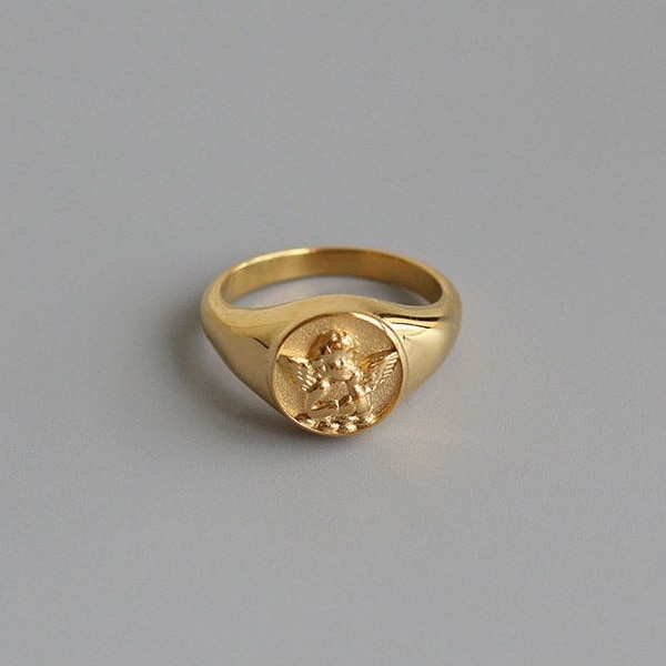 Chunky Gold Ring - Etsy