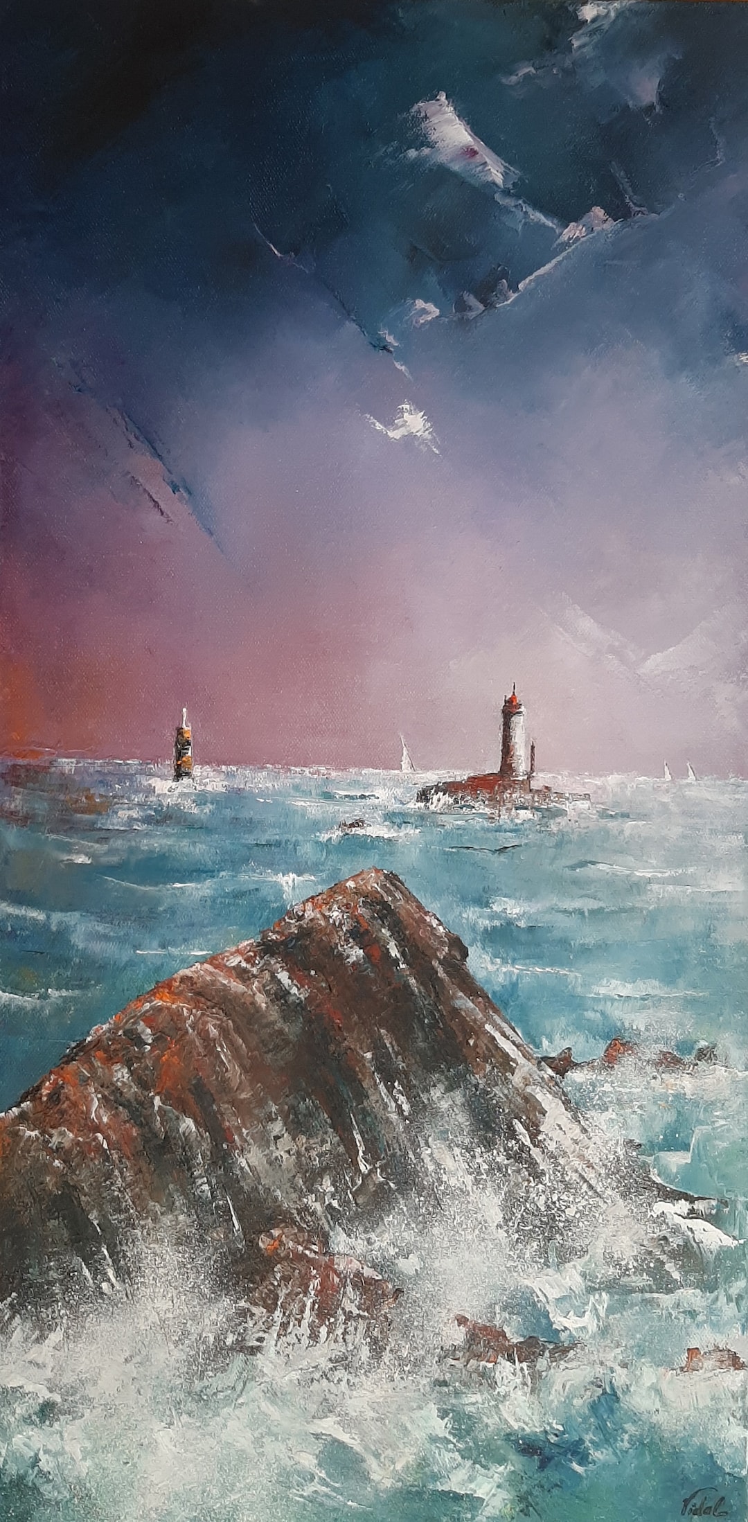 Pointe Du Raz Oil. - Etsy