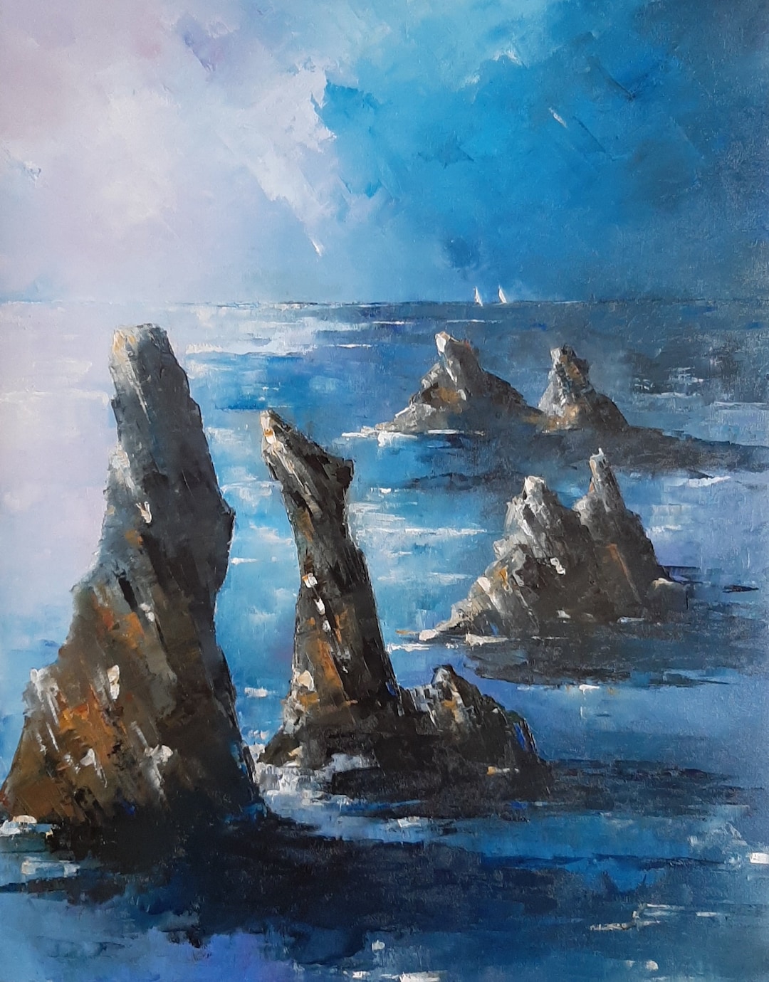 Cotton Port at Belle Ile En Mer Oil. - Etsy