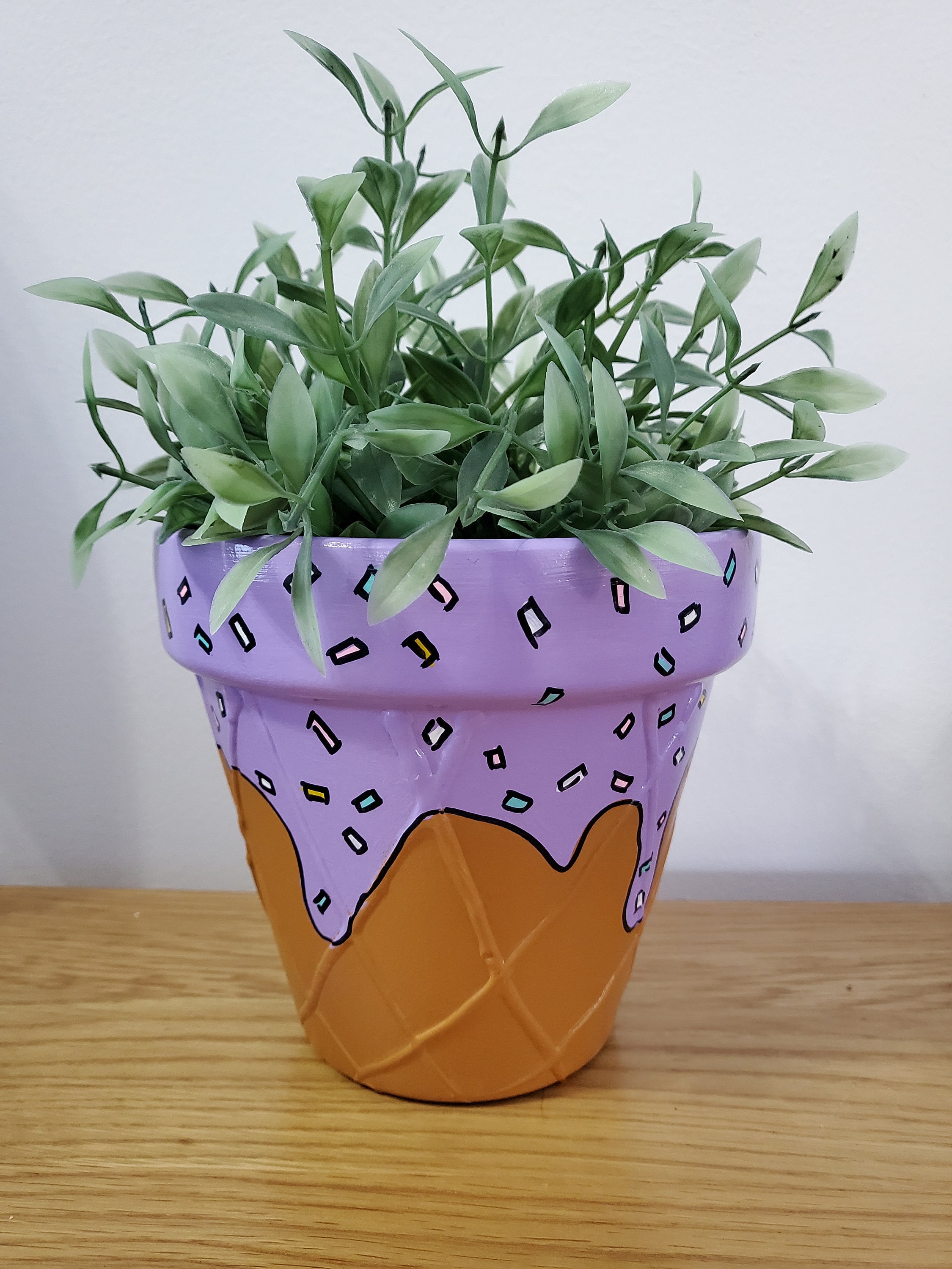 Hand Painted Ice Cream Pots - Etsy