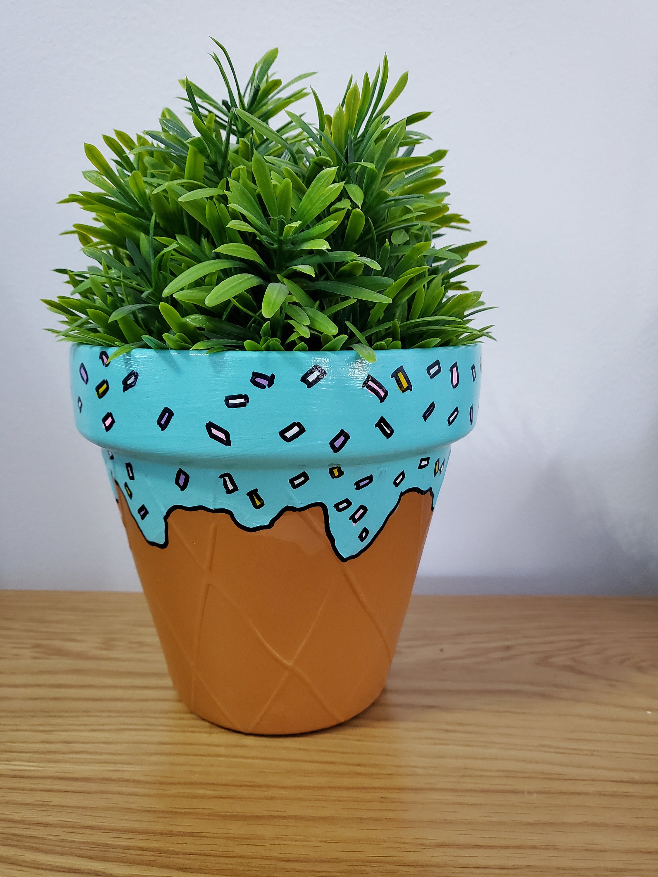 Hand Painted Ice Cream Pots - Etsy